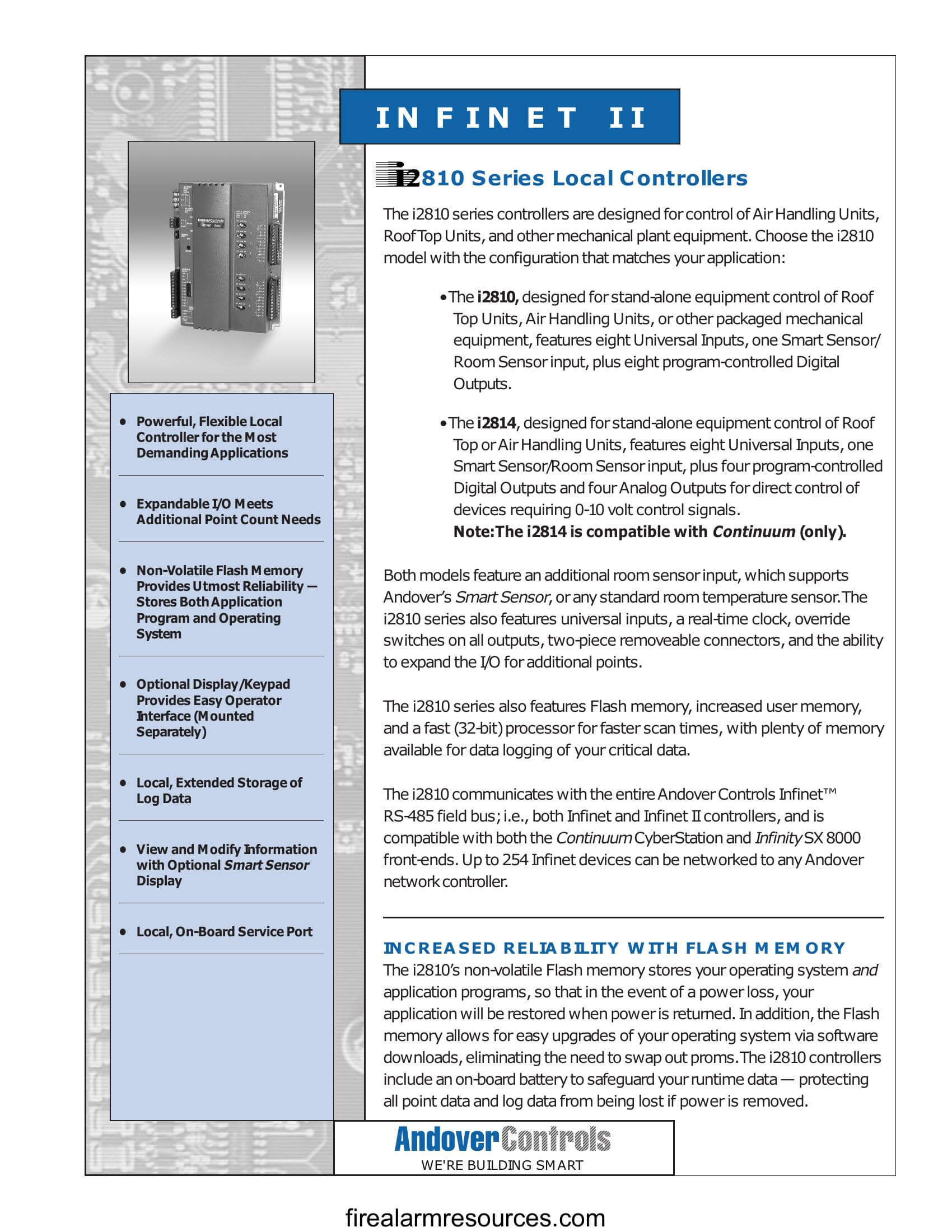 Andover Controls i2 810 Controller | Download fire alarm documents