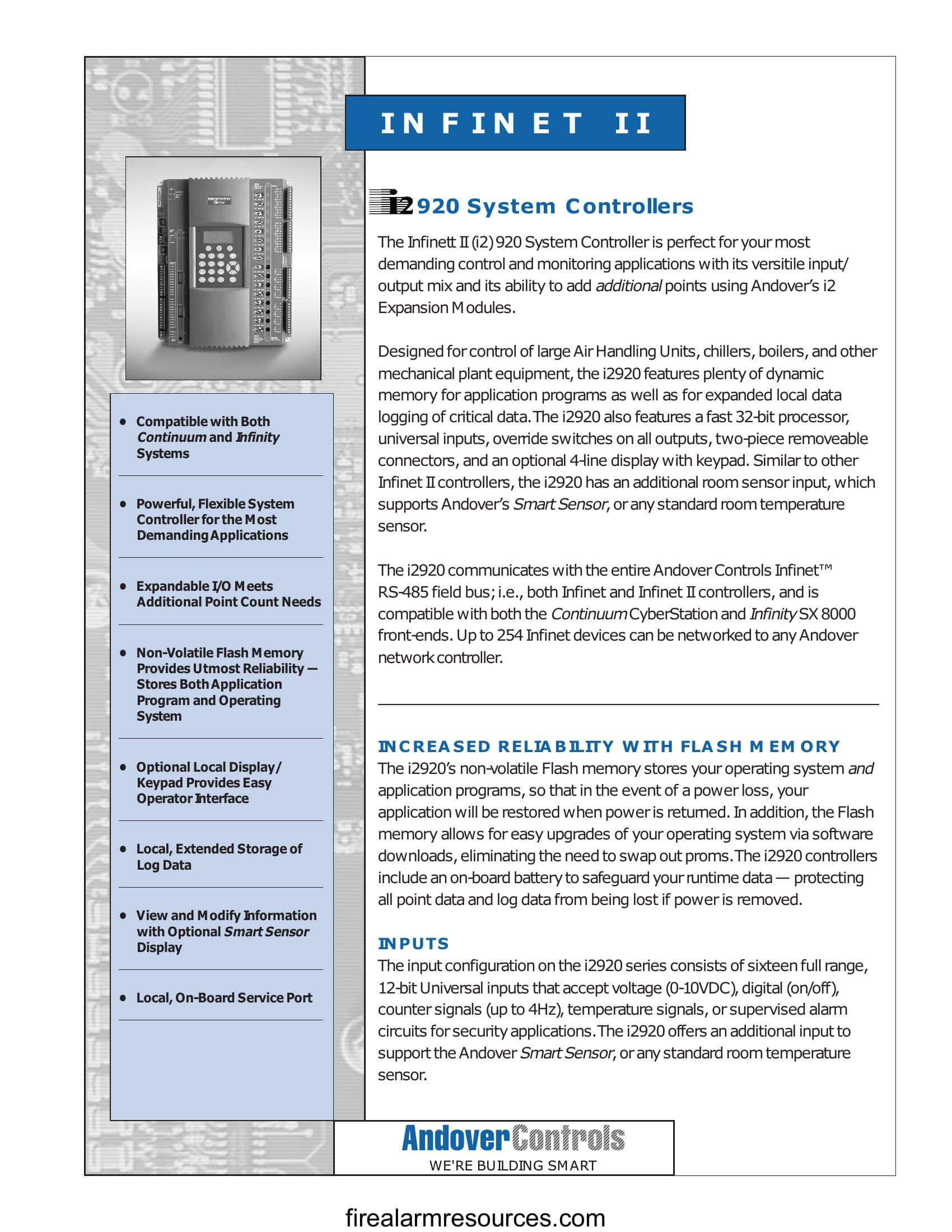 Andover Controls i2 810 Controller | Download fire alarm documents