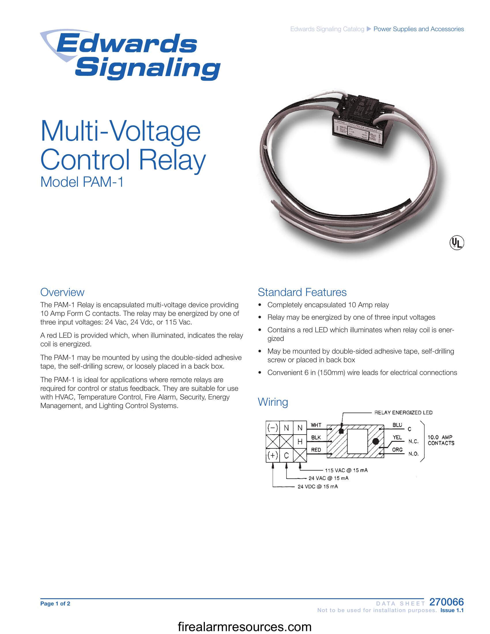 Edwards E-RLY Modules Connected to MR Series Multivoltage... | Download ...