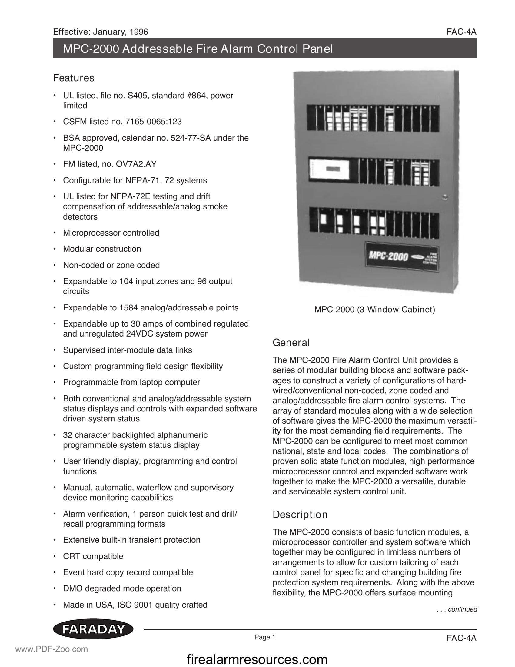 Faraday_-_MPC-1000_Plus_Fire_Alarm_Control_Panel_Data_Sheet | Download ... Faraday_-_MPC-1000_Plus_Fire_Alarm_Control_Panel_Data_Sheet | Download ...