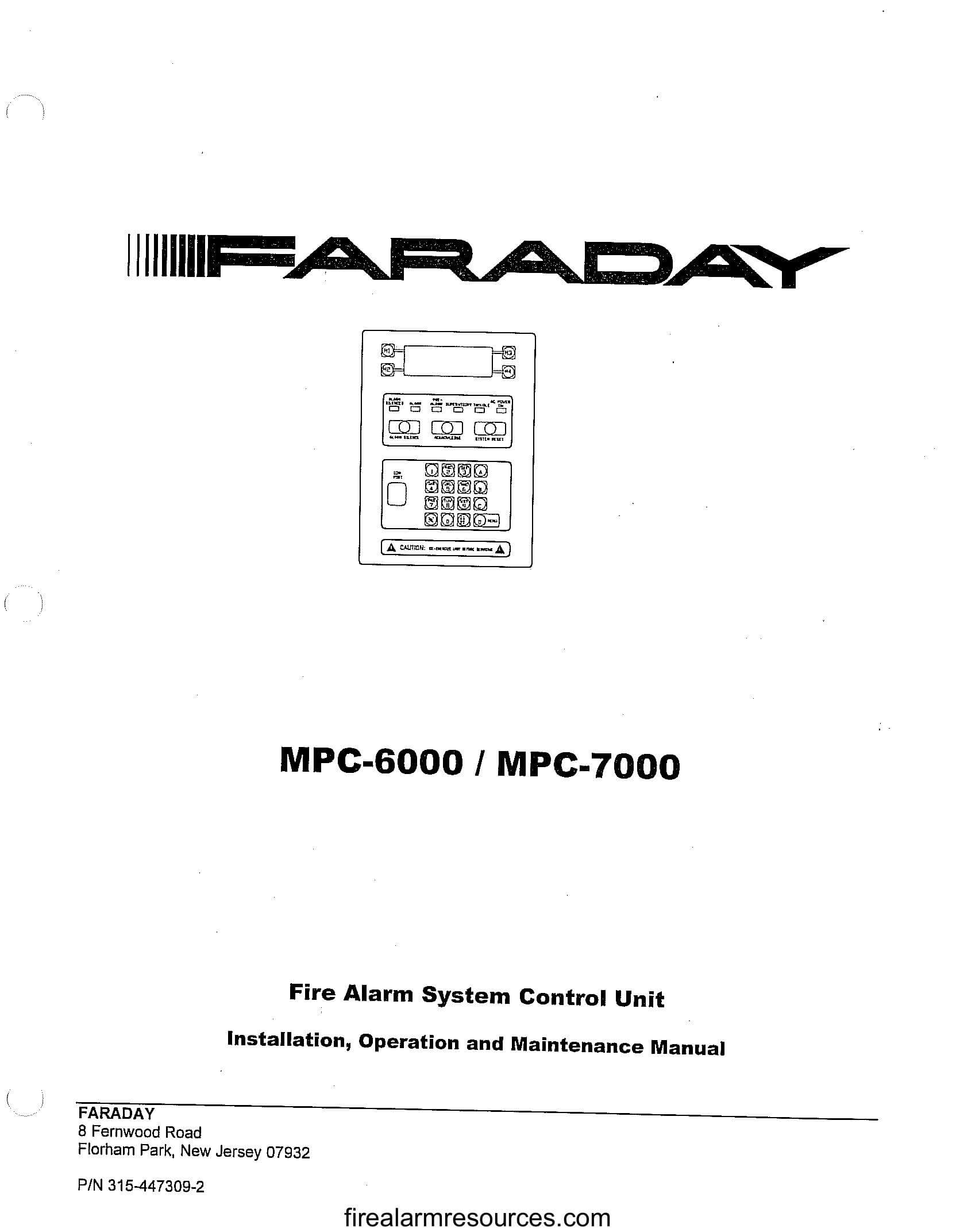 Faraday MPC-NET2 System Networking Manual | Download fire alarm documents