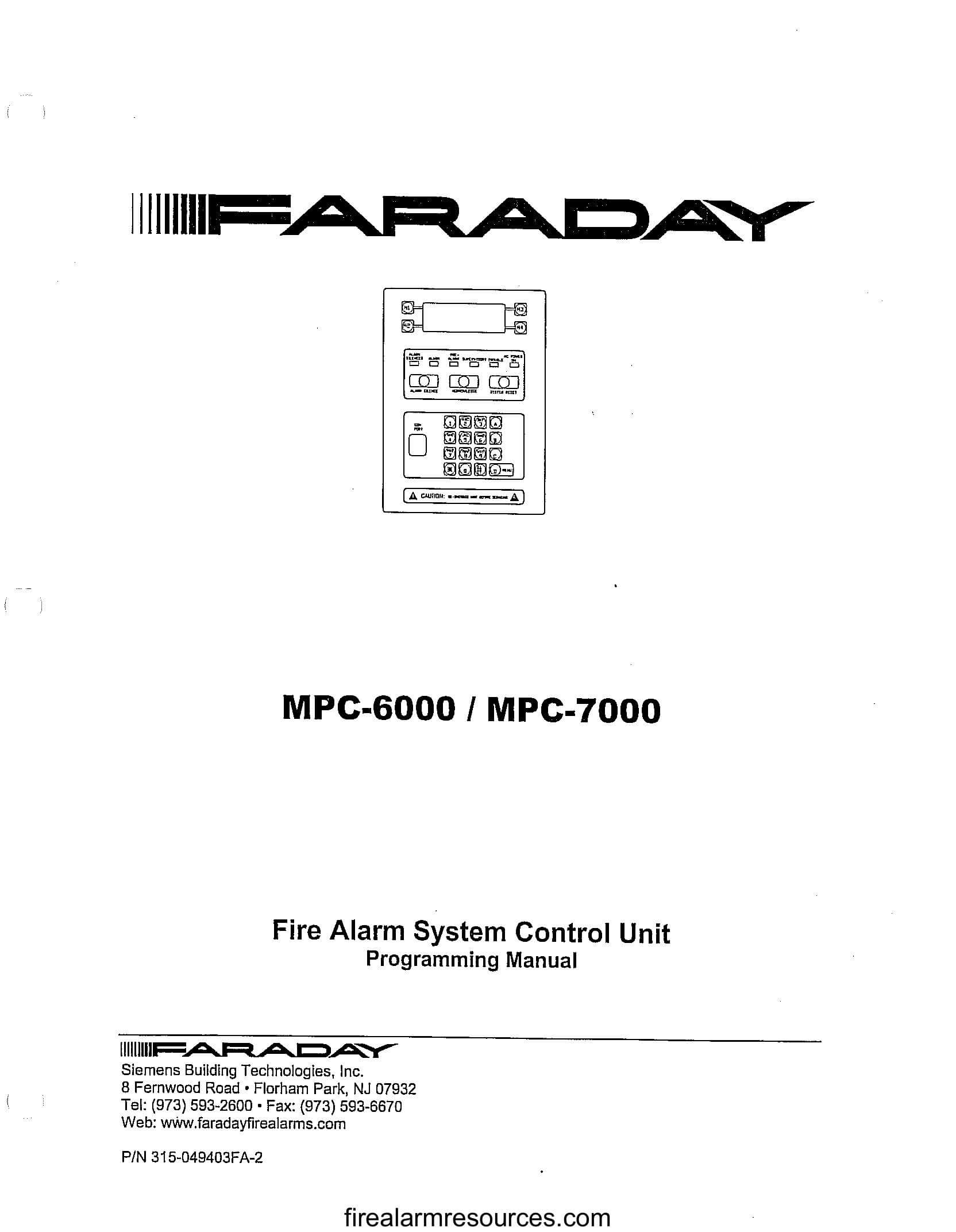 Faraday MPC-NET2 System Networking Manual | Download fire alarm documents