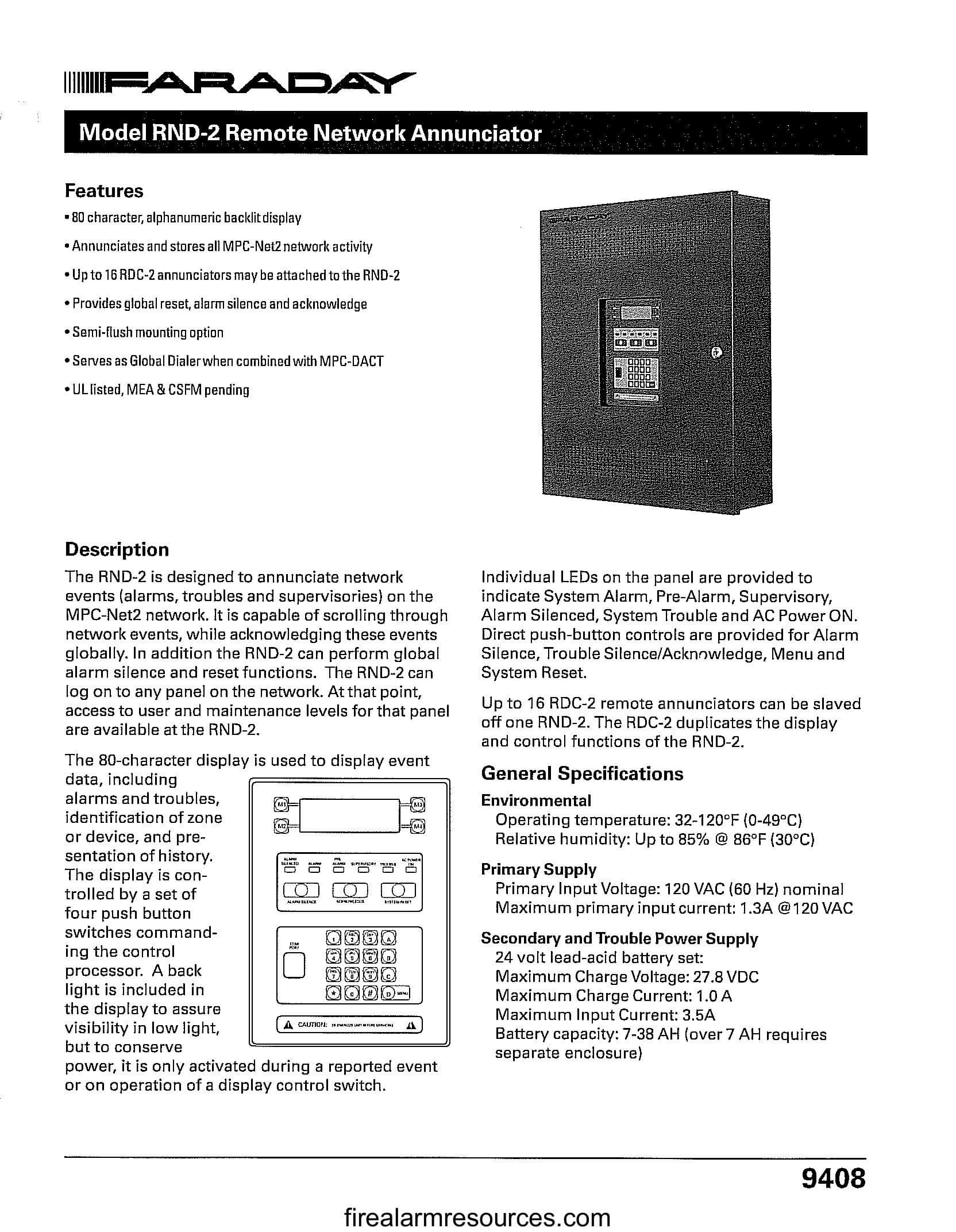 Faraday MPC-Net System Networking | Download fire alarm documents