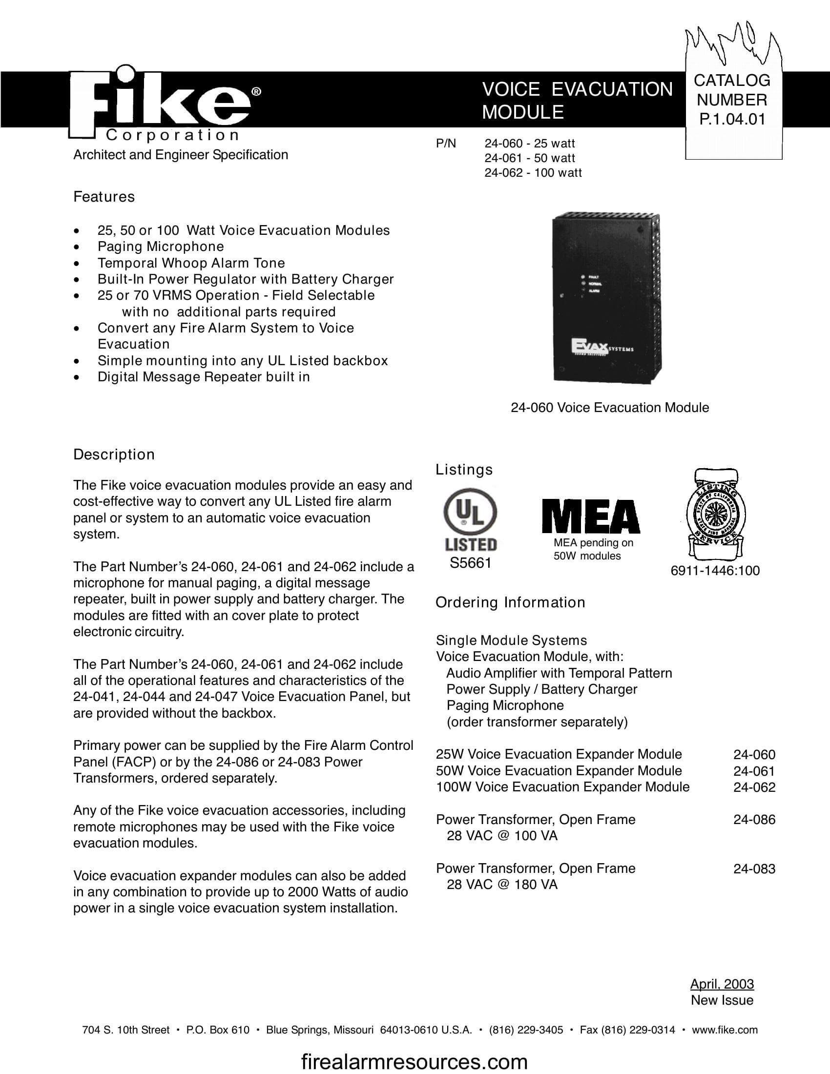 Fike Agent Release Module C_1_04_01 | Download fire alarm documents