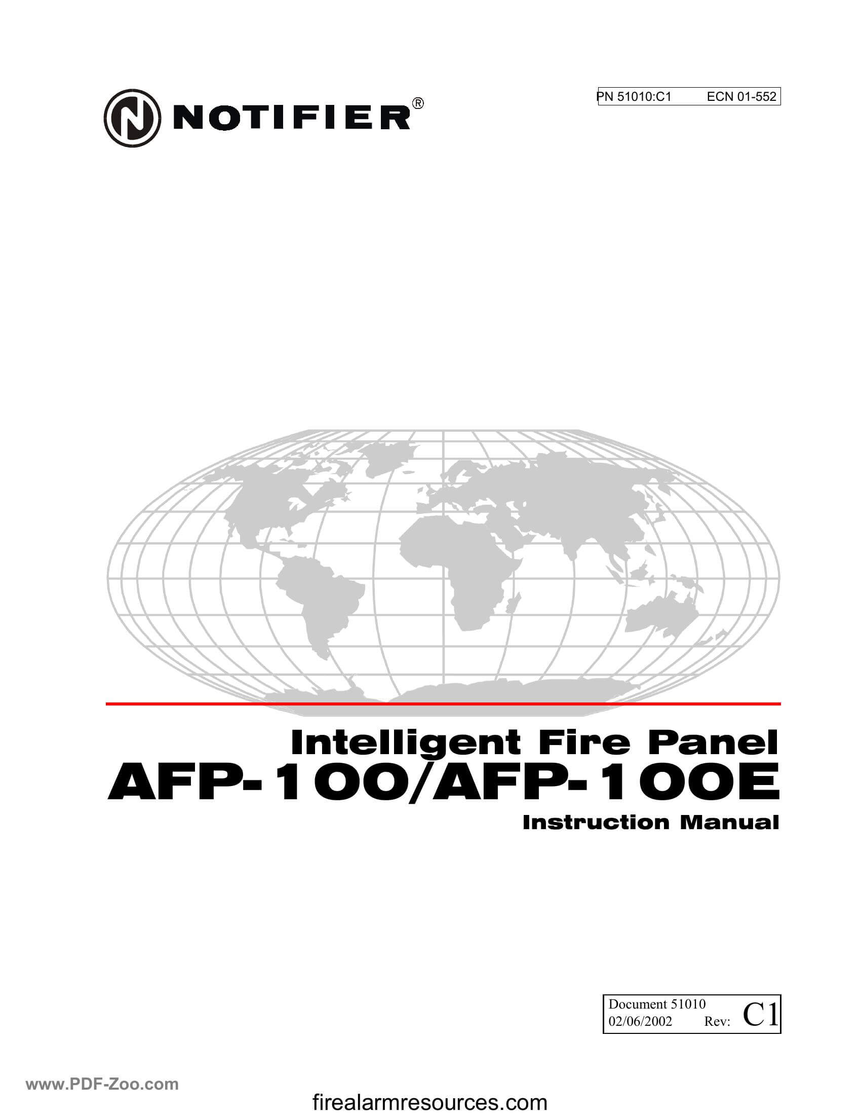 Notifier AM2020-AFP1010 Installation Programming Operating | Download ...