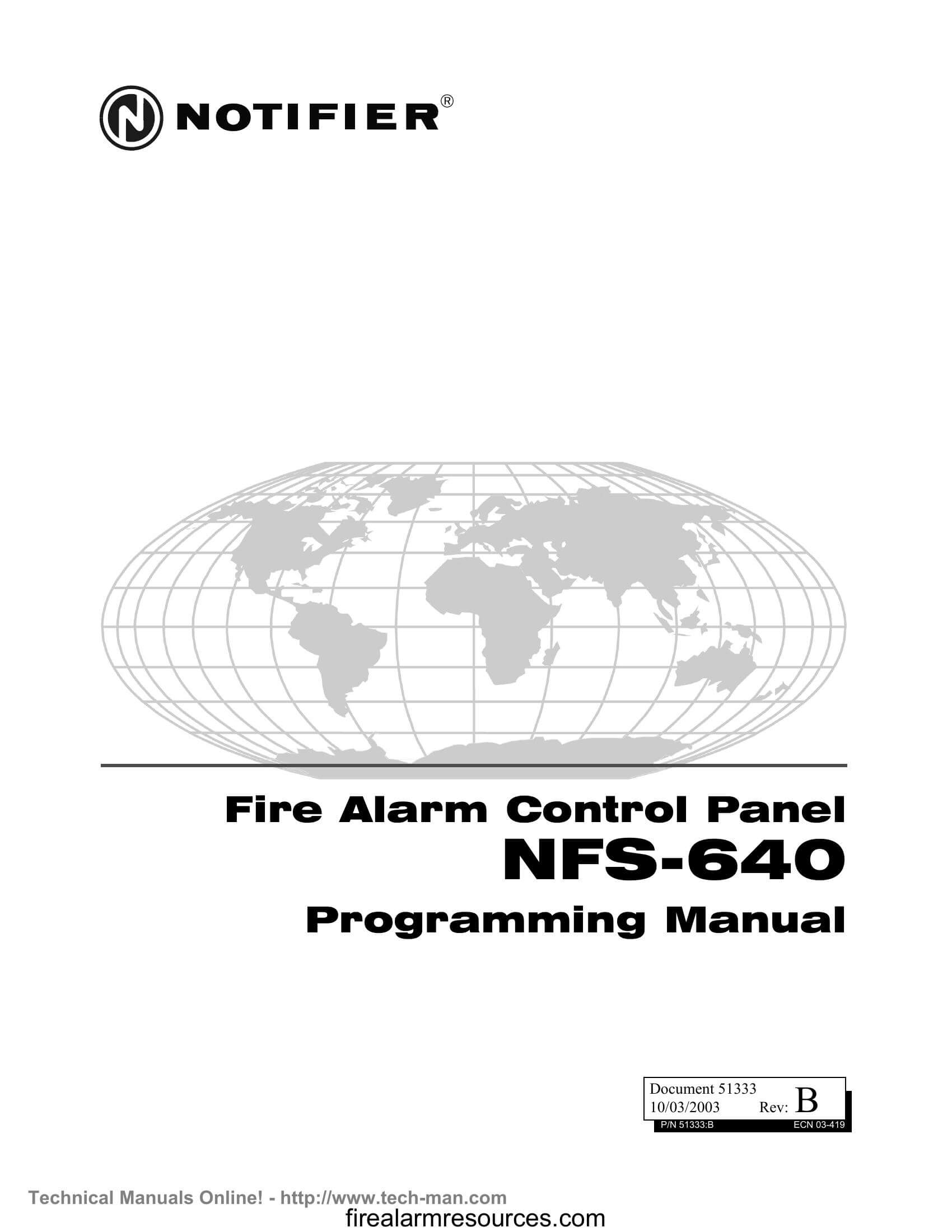 Notifier NFS-3030-E Programming Manual | Download fire alarm documents