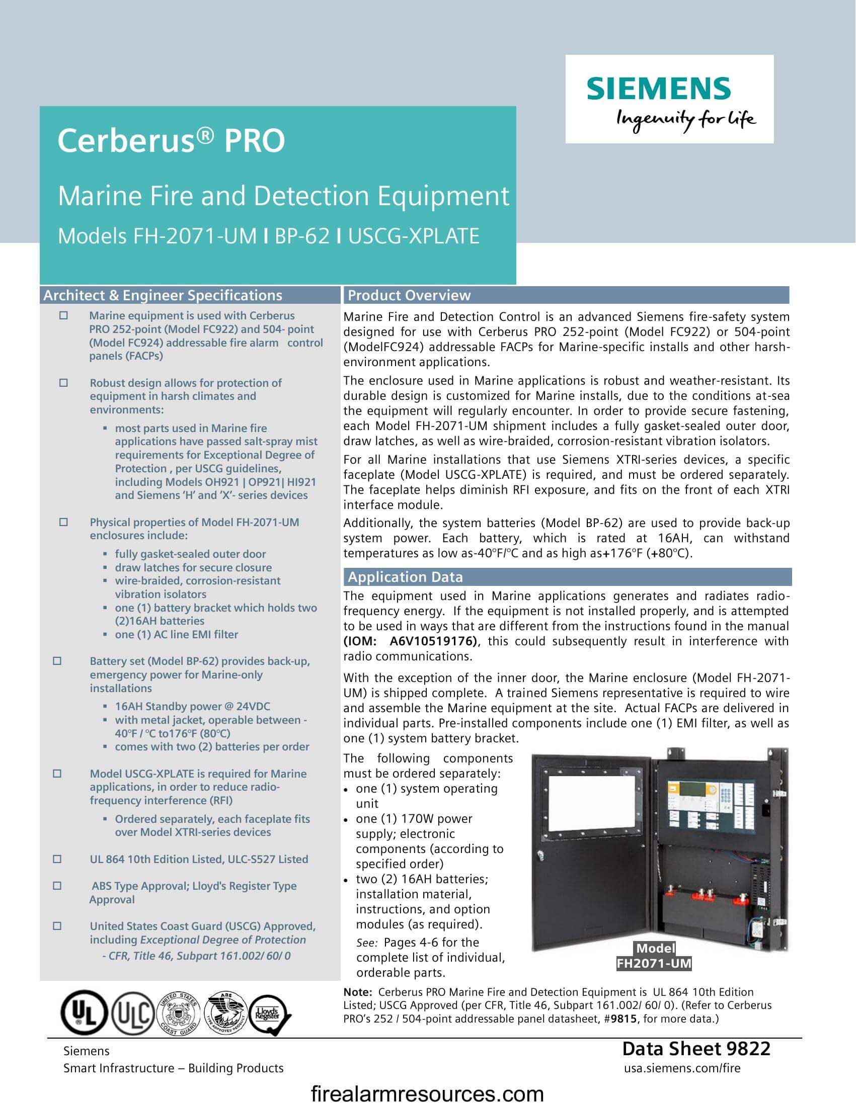 Siemens Cerberus PRO Modular Enclosures and Equipment, Da... | Download ...