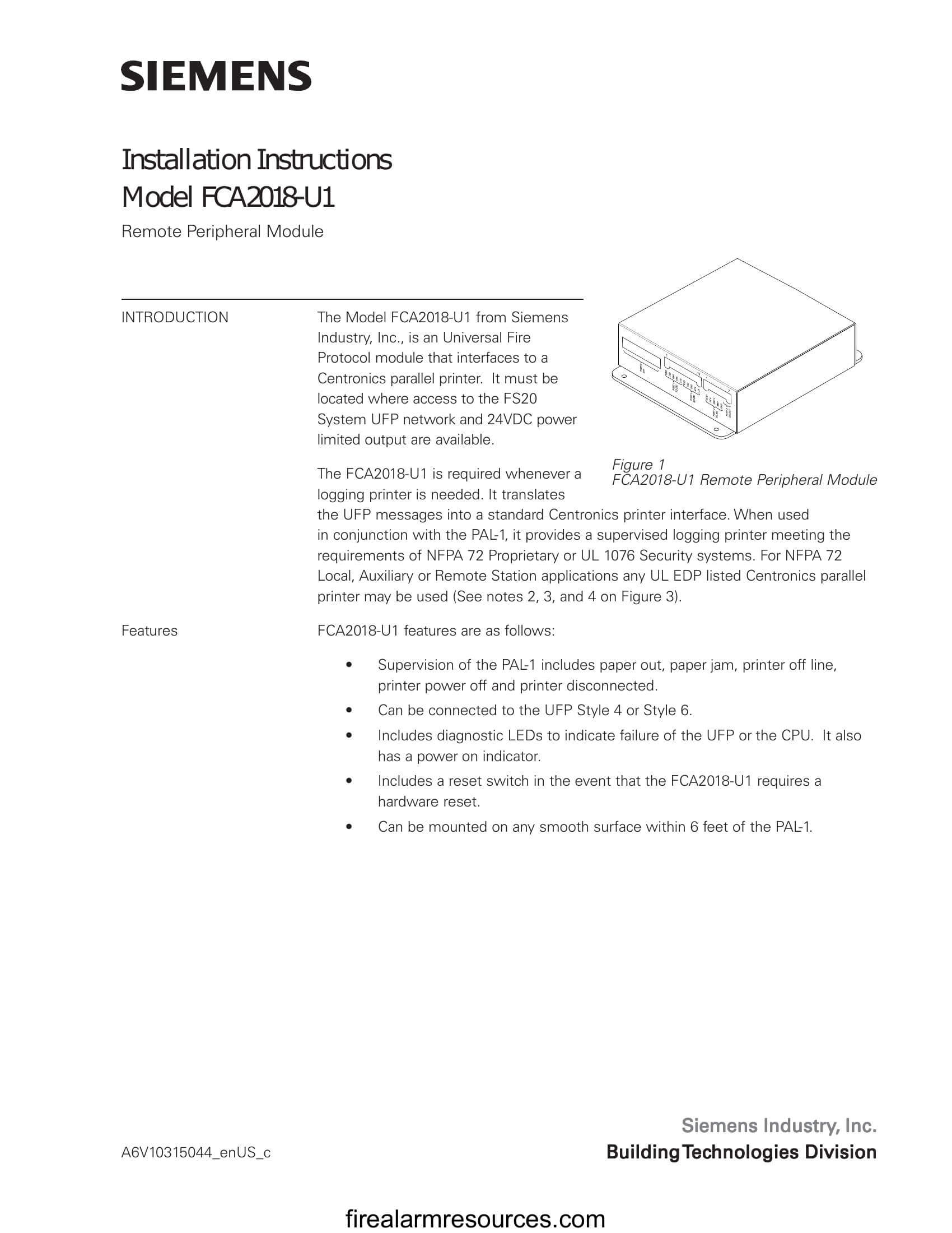 Siemens XCI2001 -U1 Releasing module, Installation Instru... | Download ...