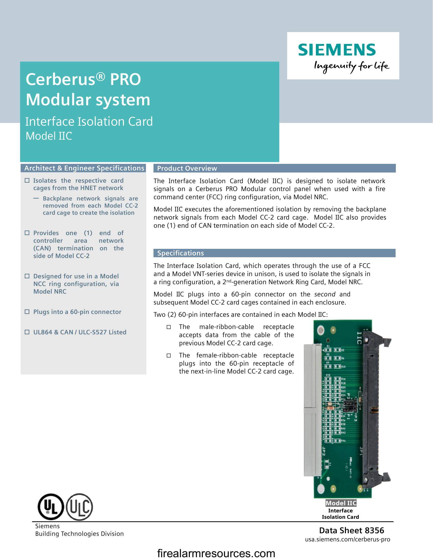Siemens MLC (Legacy-panel) Line Card for Desigo Modular s... | Download ...