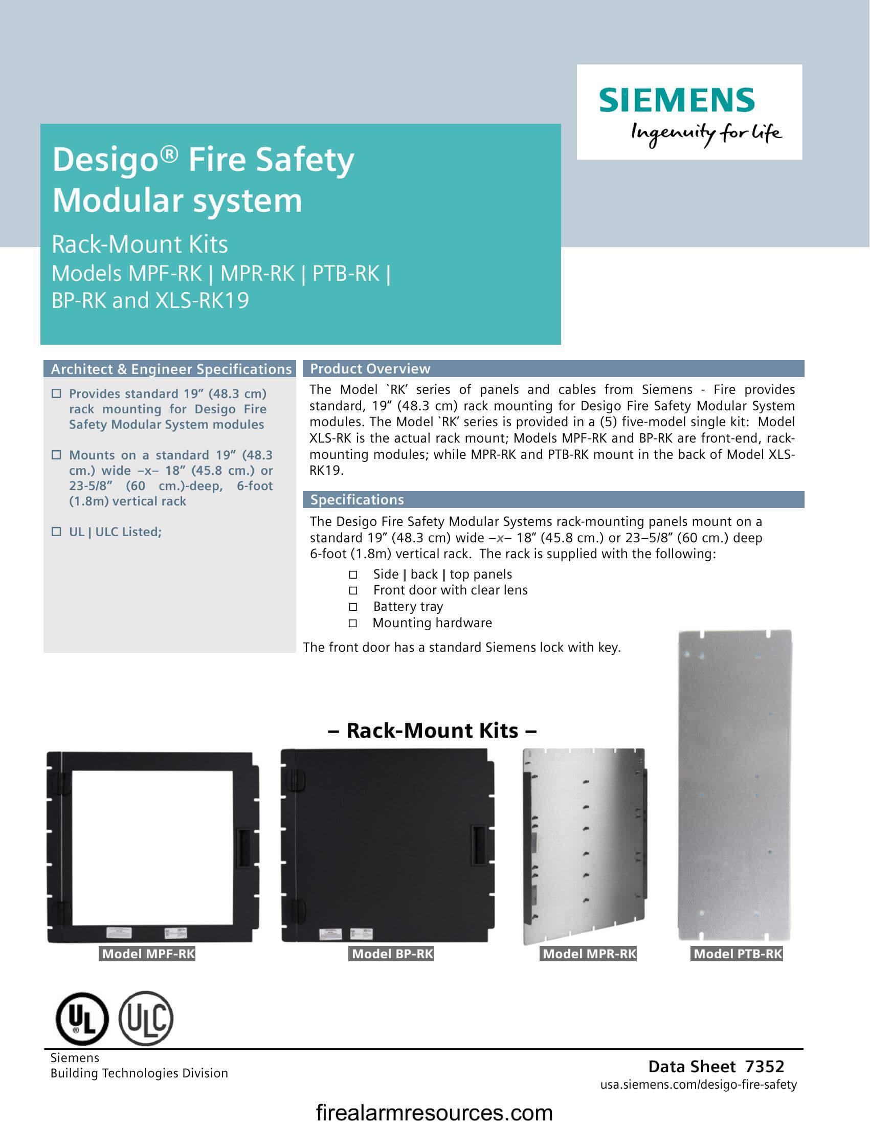Siemens SSD-series Desigo Fire Safety Modular System Stat... | Download ...