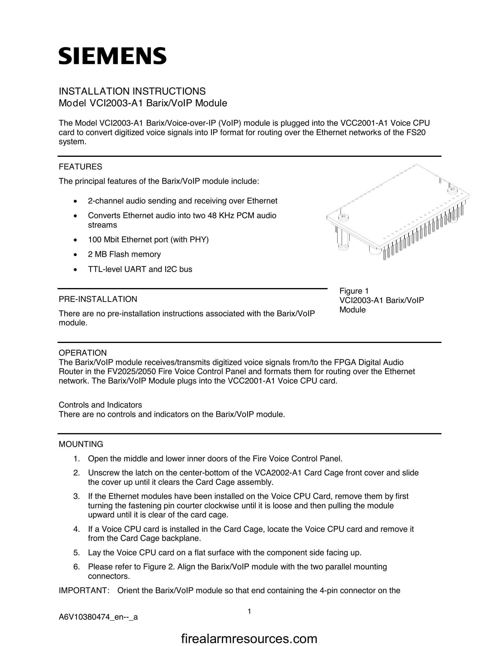 Siemens XCI2001 -U1 Releasing module, Installation Instru... | Download ...
