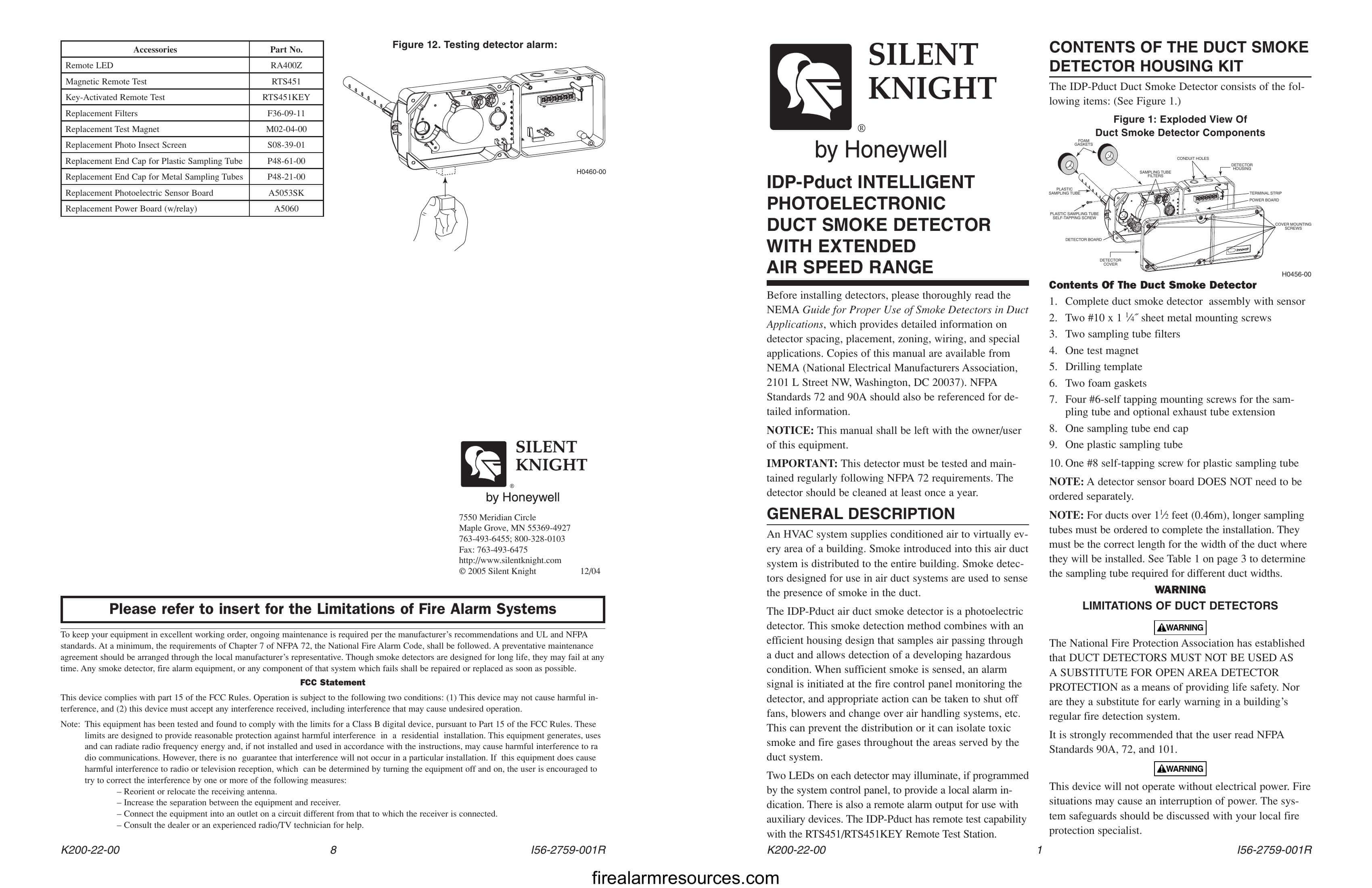 Silent Knight IDPpductR_isheet | Download fire alarm documents