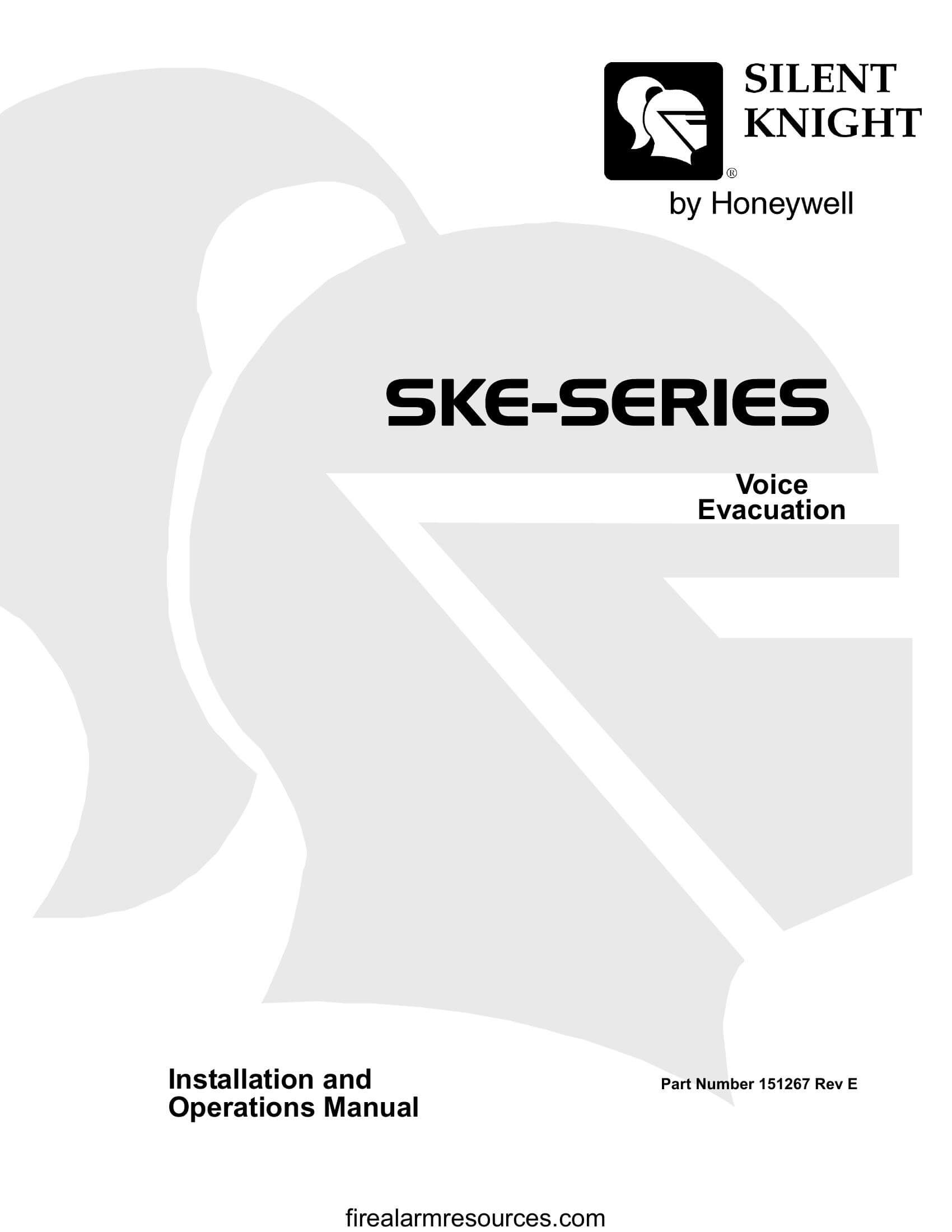 Silent Knight SKE-450 Voice Evacuation Control Panel Data... | Download ...