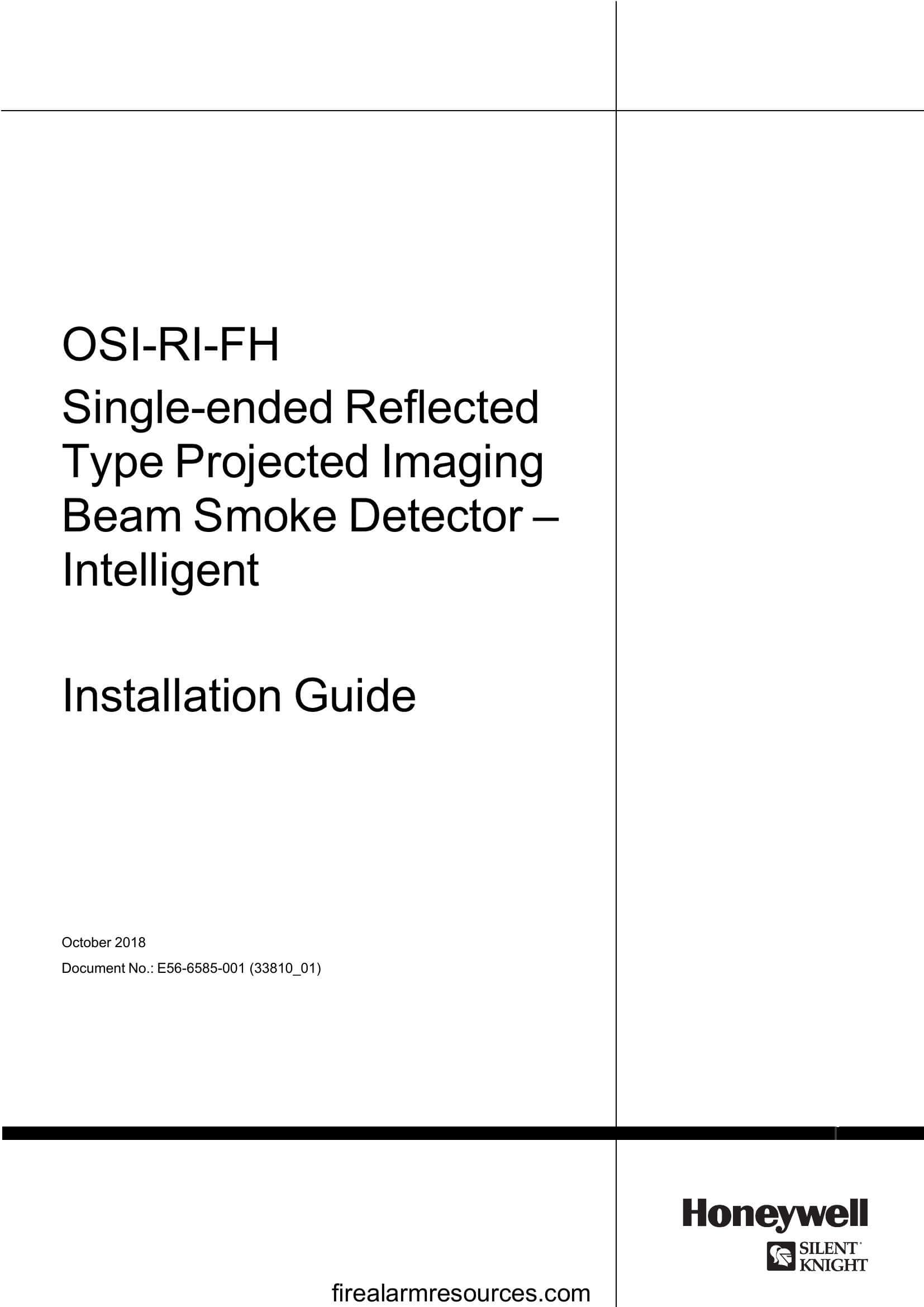 System Sensor OSI-RI-SK Intelligent Beam Detector Install... | Download ...