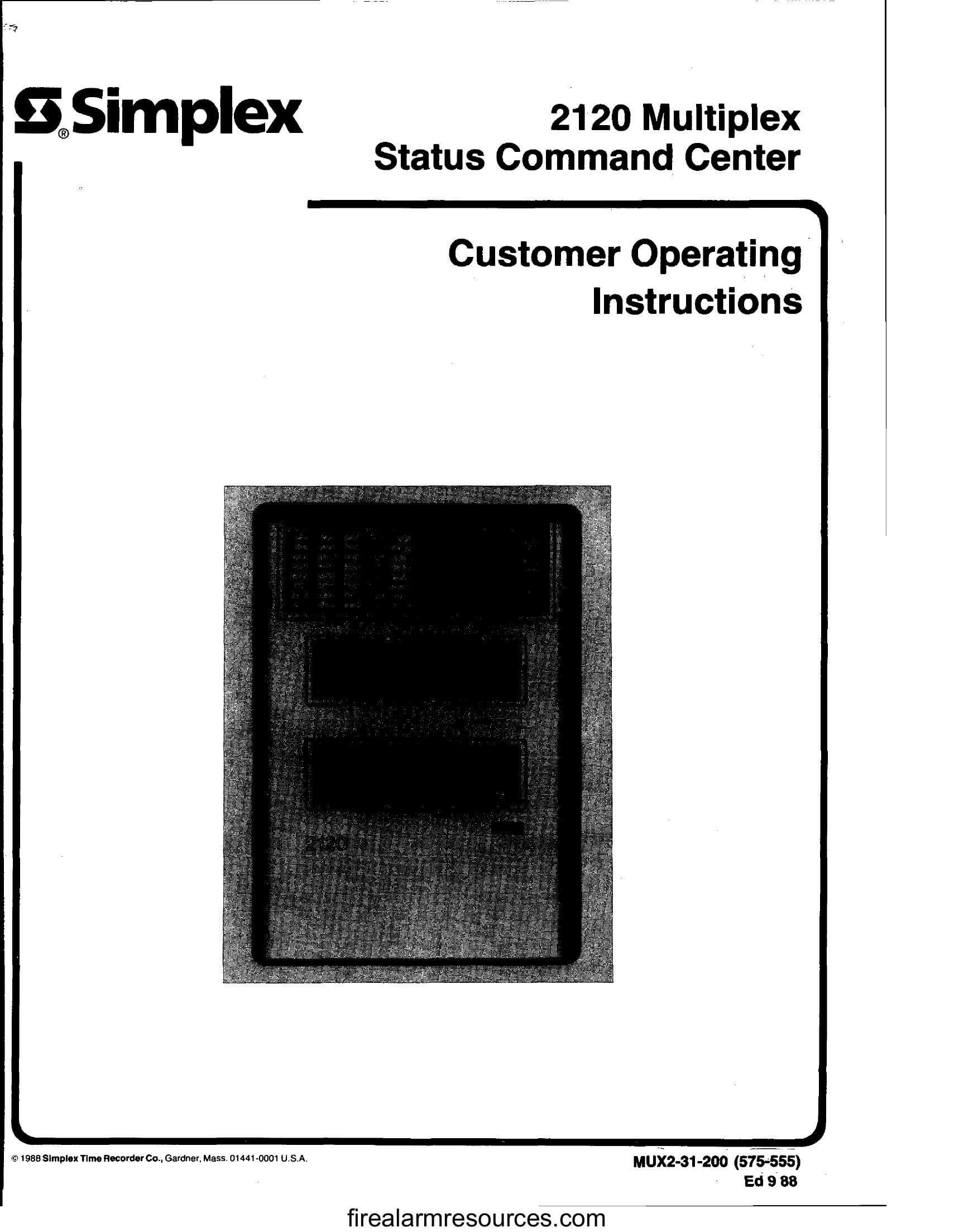 Simplex 2120 Multiplex Resident Editing Feature, Operatin... | Download ...