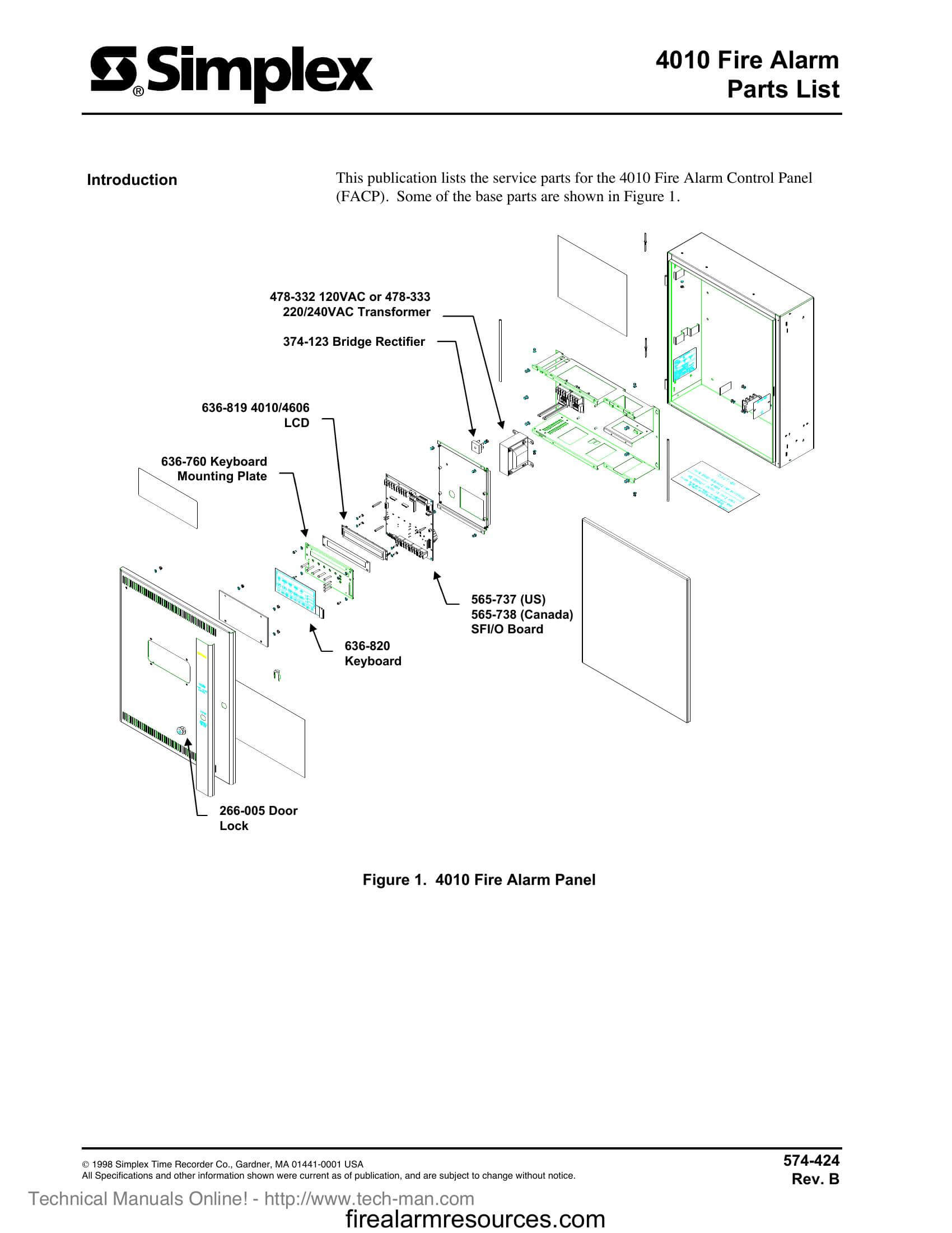 Simplex 4208 Fire Alarm Service | Download fire alarm documents