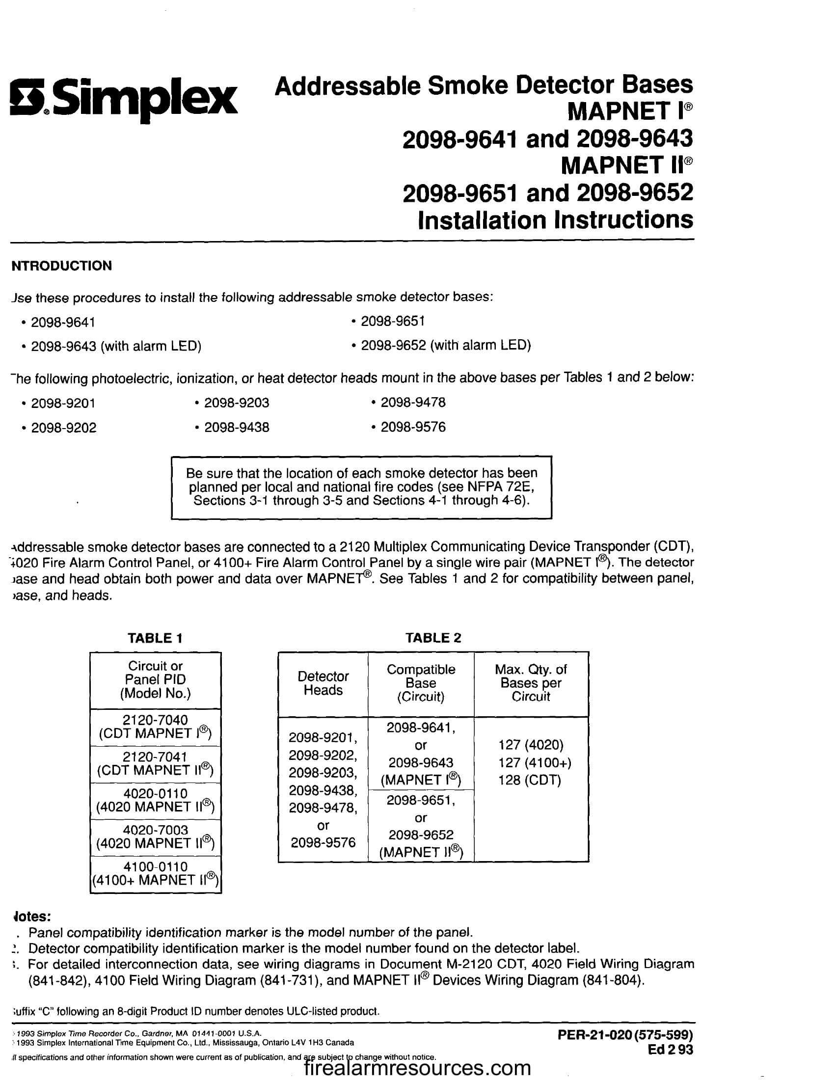 Simplex Addressable Manual Stations, MAPNET I 2099-9760, ... | Download ...