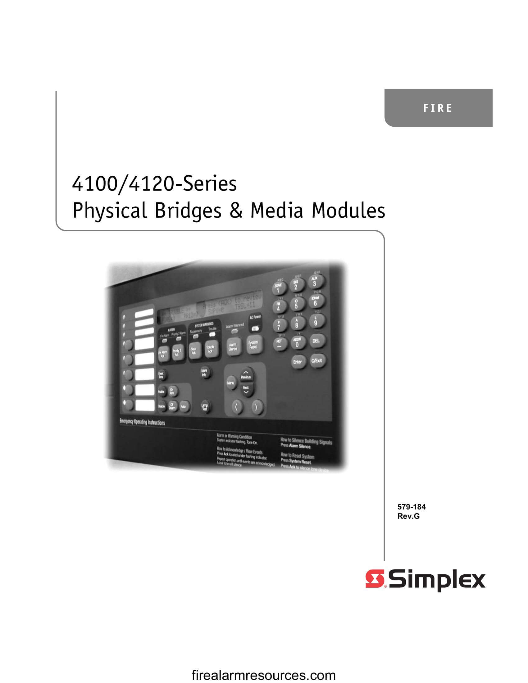 Simplex Installation Instructions 4100 4120-Series Media ... | Download ...