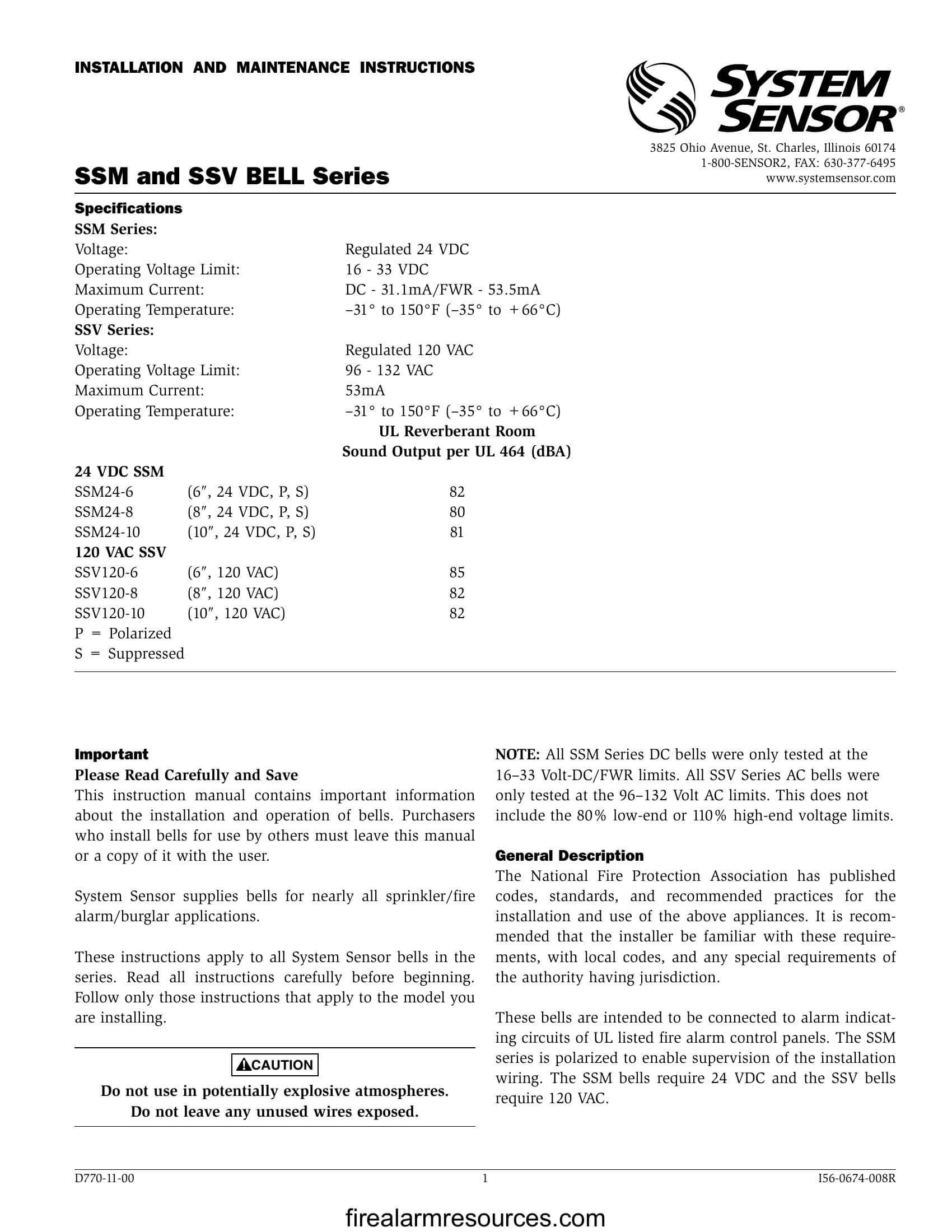 System Sensor KBS and KMS Models | Download fire alarm documents